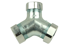 JPY Zinc Alloy Y-type Metal Conduit Tee